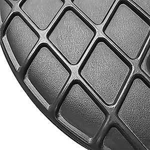 ABBLE 20'' Outdoor Adjustable All Weather Umbrella Table for Beach Patio Garden Poolside Accessory Umbrella Table Top Portable Round Table Fit 38mm Umbrella Pole (Black)