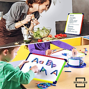 ScribbleDo Magnetic Dry Erase Board for Kids Whiteboard 9”x12” Includes White Board for Kids Writing Learning & Drawing Art Educational Kids Toy