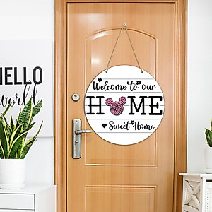 BDUSXYZ 13 Pcs Interchangeable Wooden Welcome Sign Seasonal Front Door Sign Farmhouse Wall Decoration, Door Hanging Wreath for Christmas (White)