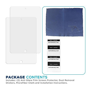 Tech Armor Matte Anti-Glare Film Screen Protector Designed for Apple iPad Mini 5 (2019), iPad Mini 4 (2015) Pack of 3