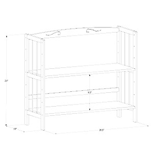 MoNiBloom Bamboo 2-Tier Bookshelf Bookcase Storage Organizer Plant Flower Stand, Utility Shelf Rack for Living Room Bathroom Balcony Table Home, Natural