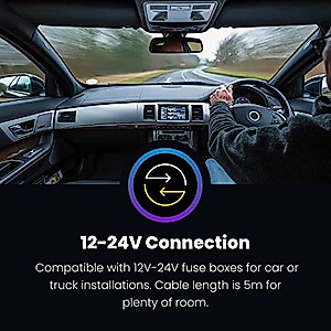 NEXTBASE Universal Dash Cam Hardwire Kit - in Car Hard Wiring Kit Dash Cam Mini / Micro USB adapters