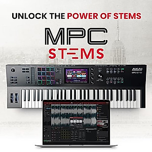 Akai Professional MPC Key 61 - Standalone Music Production Synthesizer Keyboard with Touch Screen, 16 Drum Pads, 20+ Sound Engines, Semi Weighted Keys, black