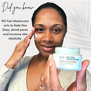 NU2U Skincare NU Feel Moisturizer | Daily Face Moisturizer For Hydrated, Toned, Smooth Skin | Skincare Cream For Facial Skincare | 1.70 fl. Oz