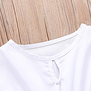 Tiacham Toddler Baby Girls Swimsuit Coverup Beach dresses Tassels Cover Up Pompom Poncho Rash Guards (White, 3-4T)