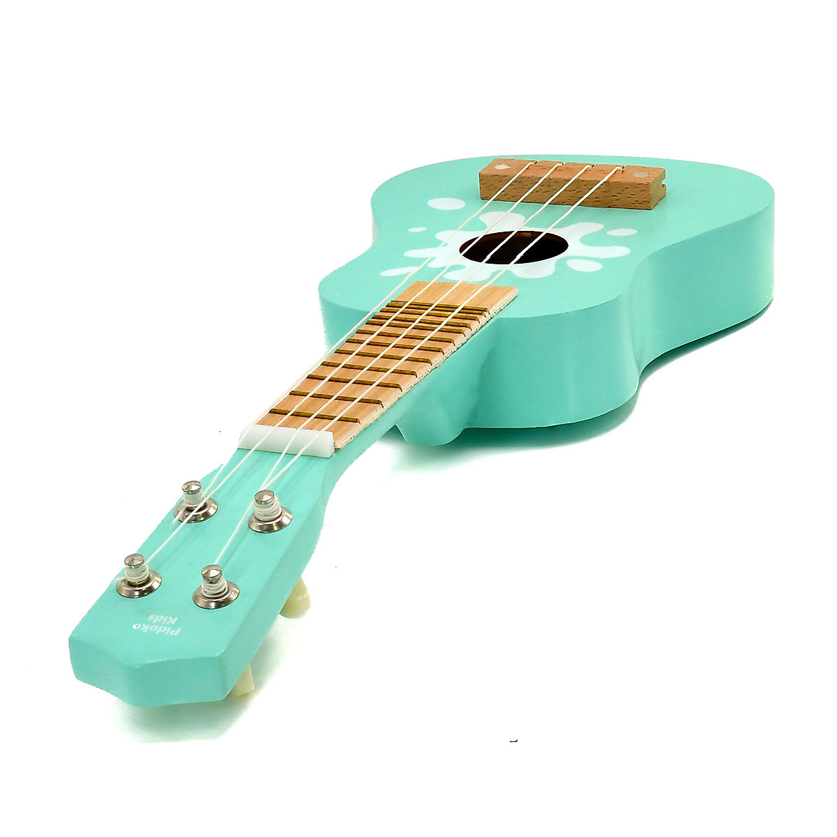 Pidoko Kids Toy Guitar Wooden Ukulele - Mint Blue - Musical Toys for Toddlers Boys and Girls