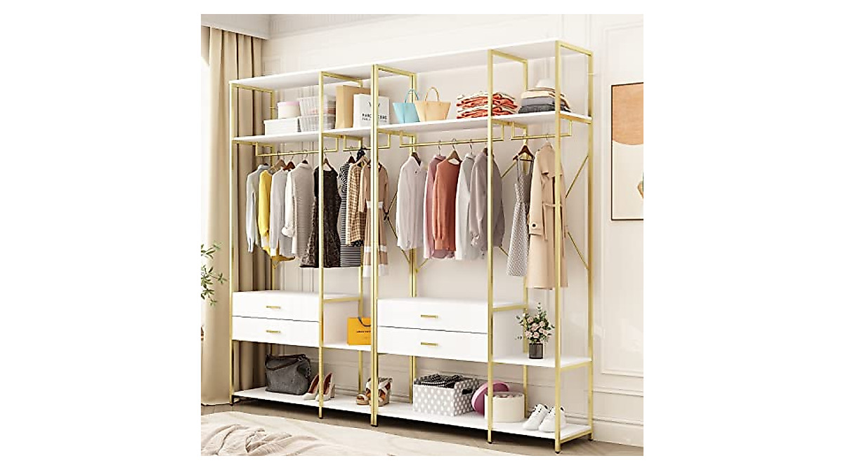 Extra Tall Heavy Duty Clothes Rack - Stylish Storage