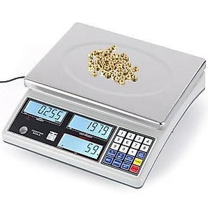 Bonvoisin Industrial Counting Scale Digital Scale for Parts and Coins kg/g/lb Electronic Gram Scale Inventory Counting Scale Industrial Parts Coins Piece Counting Scale (30kg/66lb, 1g)