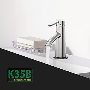 Kerox K35B 35 mm Faucet Cartridge Replacement - Single Lever OEM Faucet Part, Fits American Standard 7038, La Torre & Delta Faucets