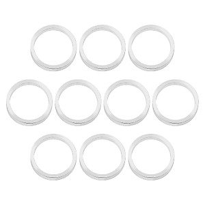 ECSiNG 10PCS Bicycle Chainring Bolt Spacers Washer Aluminum Alloy Double Ring to Single Gasket for Bike Headset Chainwheel Chainring 2mm Thickness 10mm Inner Diameter