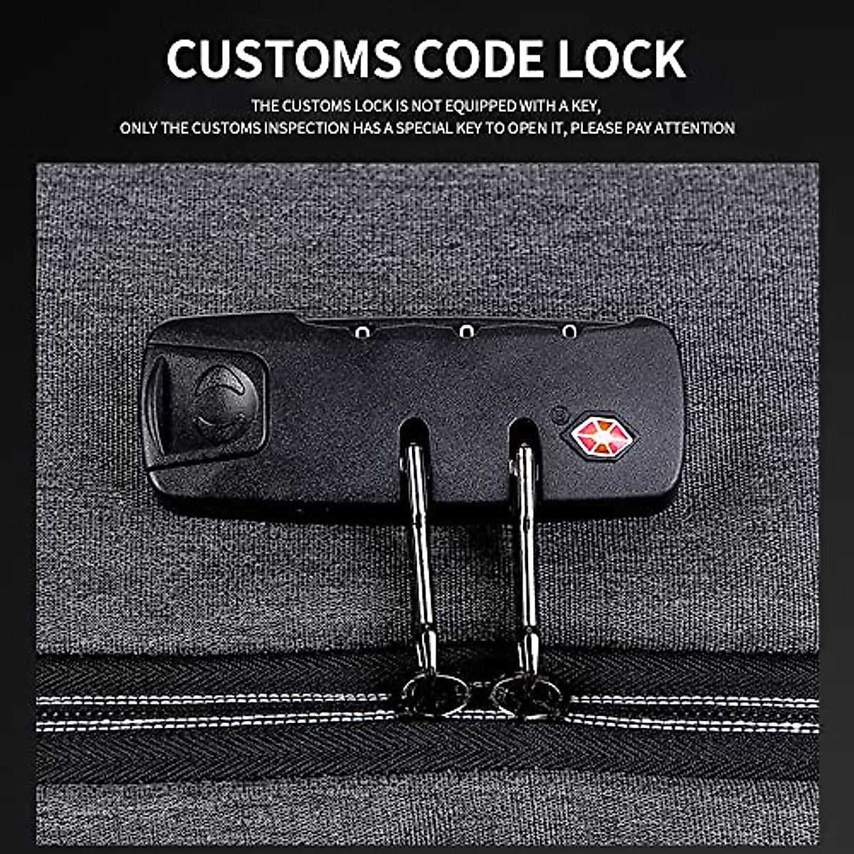 JohnMojie 17" Gaming Laptop Backpack Hard Shell Slim Student Backpack with Built-in USB Charging Port, External Password Lock (Dark Grey)