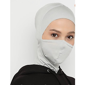 ISLAMIC, Muslim, Hijab, Ninja, INSTANT TURBAN COTTON LIGHT WEIGHT SLIP ON CAP (CREAM)