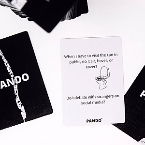 PANDO - The Party Game and Conversation Starter for Friends and Family - Icebreaker Game and Get to Know You Game - Compete to Answer Unpredictable Trivia Questions About Your Friends and Family