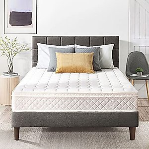 Best Price Mattress 10 Inch Euro-Top Pocket Spring-Mattress - Motion Isolation Individually Encased Pocket Springs, Comfort Foam-Top, CertiPUR-US Certified Foam, Queen White