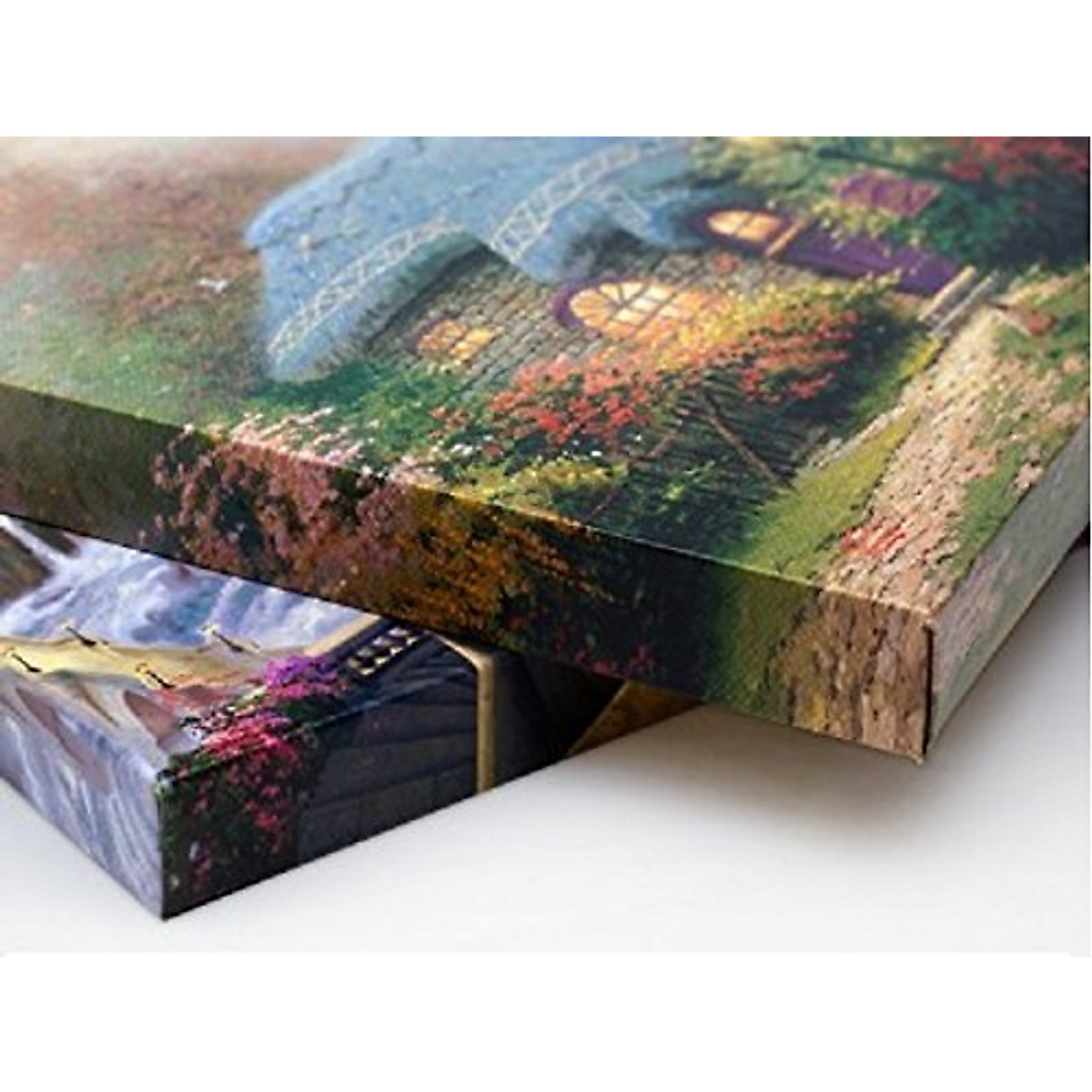 Thomas Kinkade Reflections of Faith 14" x 14" Gallery Wrapped Canvas Art | Frameless Room Wall Art | Certificate of Authenticity Included