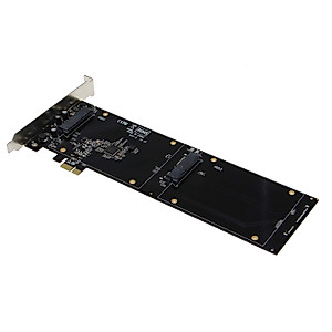 Sedna - PCI Express Quad 2.5 Inch SATA SSD Controller Card (with Built in Power Circuit, no Need SATA Power Connector) (SSD/HDD not Included)