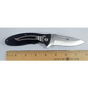 Frost Cutlery 'Double Tap' Folding Lock-blade Pocketknife with a 3.375" long Stainless Steel Blade