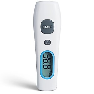 Metris Instruments Digital Forehead Thermometer for Adults and Kids, Touchless No Contact Infrared Temperature Sensor, Professional and Home Use, Model THD2FE