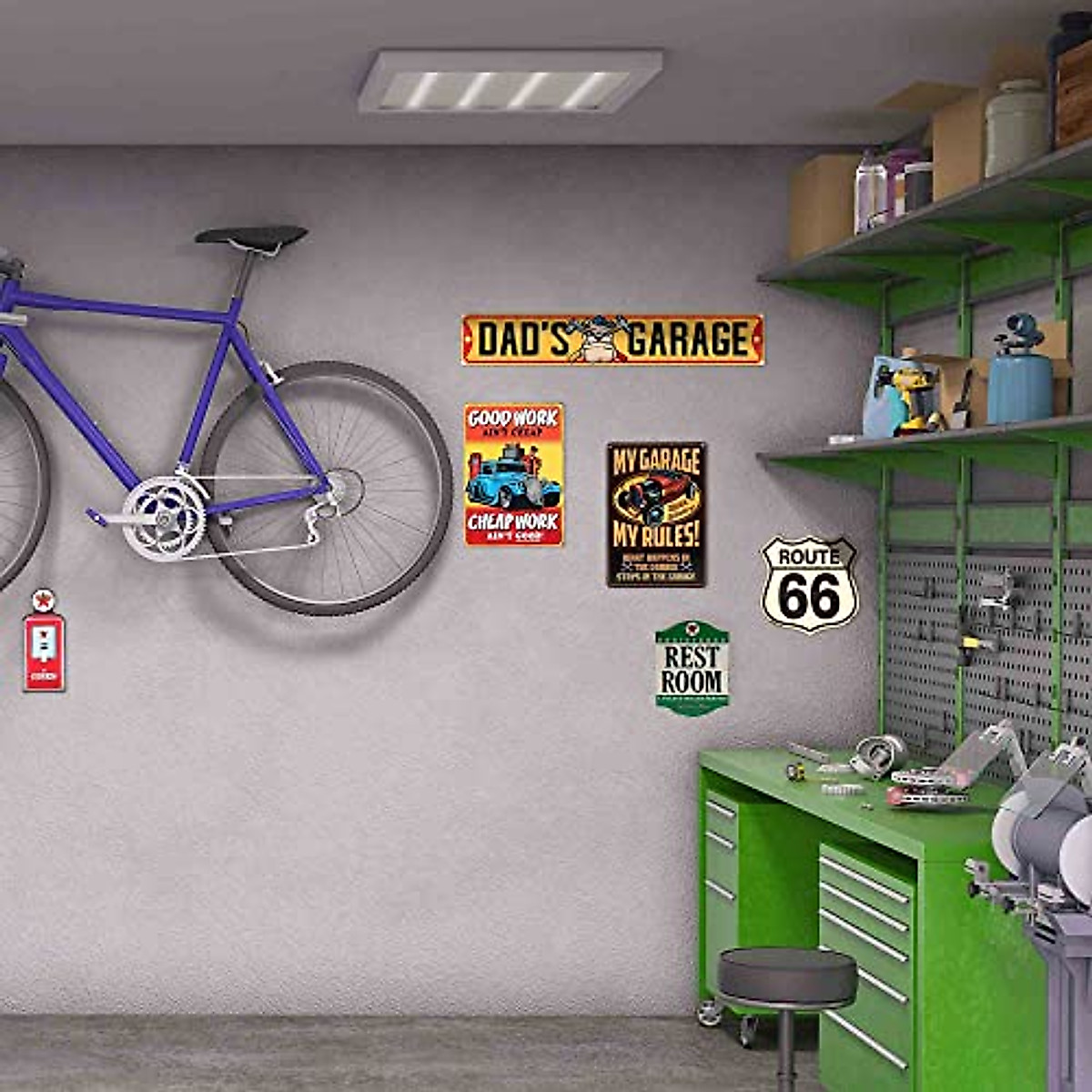 Vintage Texaco Restroom Sign - Embossed Metal Decor for Collectors