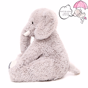 Toys Studio 19.6 Inch Stuffed Elephant Animal Soft Giant Elephant Plush Gift for Girls, Boys (Gray)