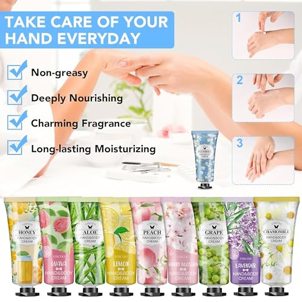42 Pack Hand Cream Gifts Set for Women, Christmas Gifts for Women,Thank You Gifts,Stocking Stuffers for Adults,Appreciation Gifts,Hand Lotion Travel Size in Bulk for Dry Cracked Hands,Mini Hand Lotion