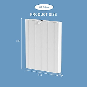 C545 True HEPA Replacement Filter S Compatible with Winix C545 Air Cleaner Purifier, Compare to Part number 1712-0096-00, 4 Pack HEPA Filtrer only