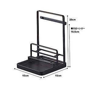 YAMAZAKI home 4772 Cooking Tool and Lid Station-Kitchen Utensil Organizer Stand, One Size, White