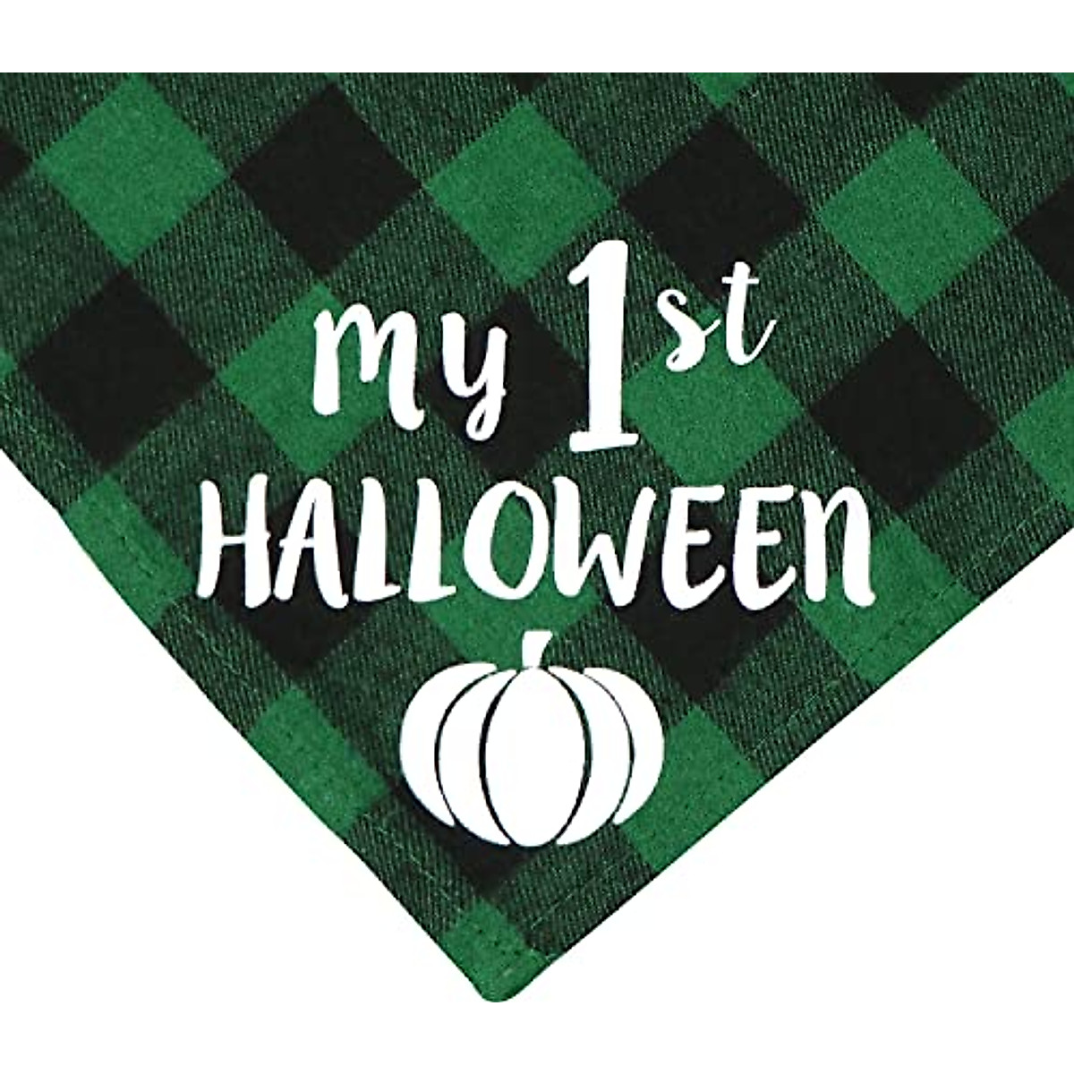 JOTFA 3 Pack Halloween Dog Bandanas, Holiday Halloween Plaid Dog Puppy Bandana Scarf Costume for Small Medium Large Dogs Pets