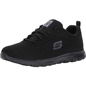 Skechers Women's Ghenter Bronaugh Work Shoe, Black, 10