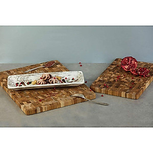 TeakHaus Scandi 18 x 14 Inch Rectangular End Grain Reversible Board