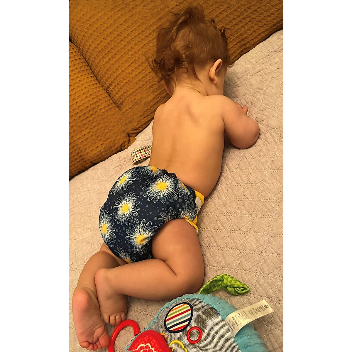 KaWaii Baby One Size HD3 Pocket Cloth Diapers, Best Daycare Nappies, Washable, Reusable, Leakfree, Unisex, Pack of 12 Diapers