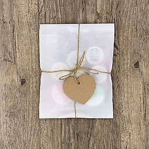 Flat Glassine Waxed Paper Treat Bags 4x6 Semi-Transparent for Bakery Cookies Candies Dessert Chocolate Party Favor, Pack of 100 by Quotidian (4'' x 6'')