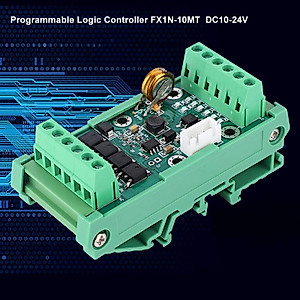 Programmable Controller, Module Control Board, Mini Programmable Controller DC 10~24V Industrial Control Board Logic Controller Module 8000 Steps for Industrial Supplies