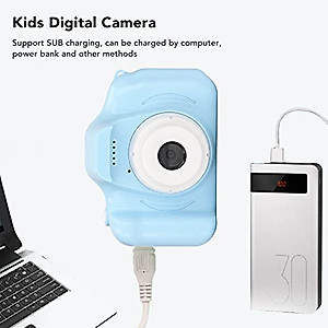 Luqeeg 1080P Kids Digital Camera - 2.0 Inch HD IPS Display, USB Charging Children Camera Toys, 32GB Expandable Storage Space, Support Music MP3, 4X Focusing, Take Pictures and Videos