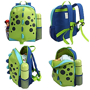 Yodo Little Kids School Bag Pre-K Toddler Backpack - Reflective Fins, Name Tag and Chest Strap, Shark