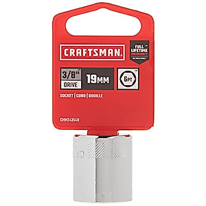 CRAFTSMAN Socket, Metric, 3/8-Inch Drive, 19mm (CMMT43549)