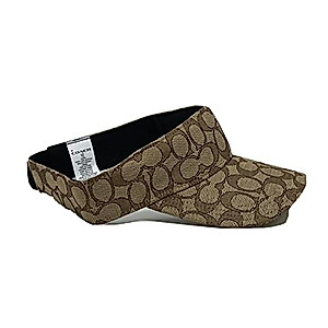 COACH Men's Signature Visor (Khaki Signature)