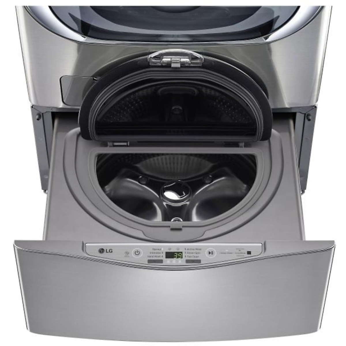 LG WD100CV 1.0 Cu. Ft. Graphite SideKick Pedestal Washer