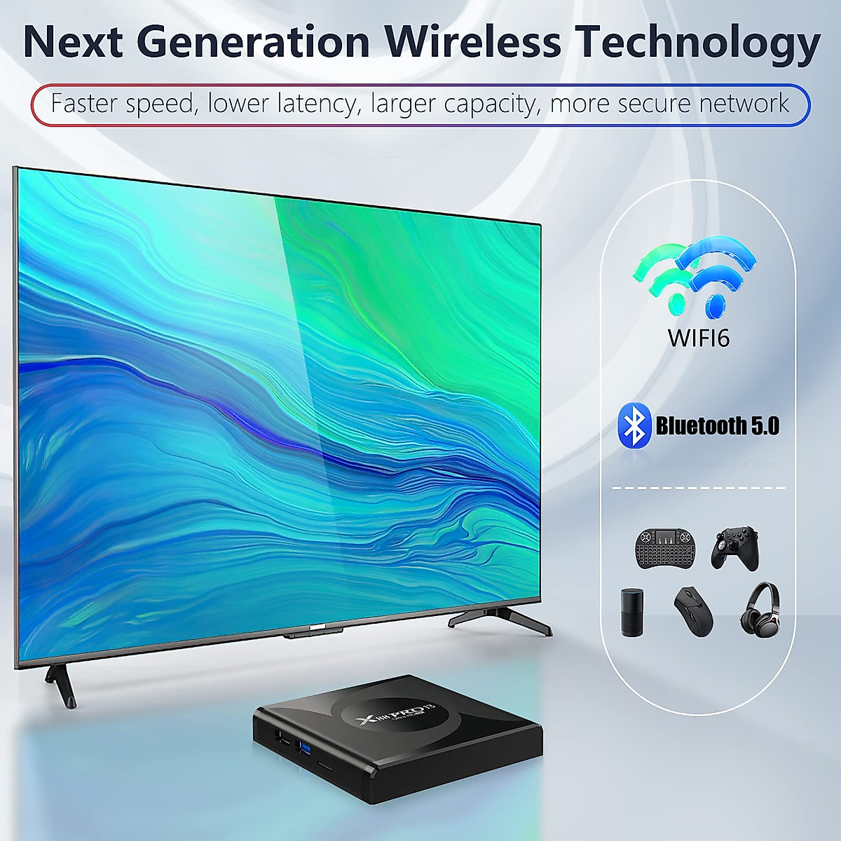 Android 13.0 TV Box, X88 PRO 13 Android Box 2GB RAM +16GB ROM Quad Core 64bit,Supporting BT5.0 2.4G /5G Dual-Band WIFI6 Enternet 8K Android TV Box 2023
