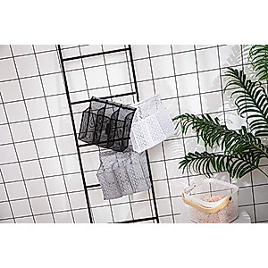 ALYER Hanging Mesh Shower Caddy,Bathroom Toiletry Organizer,Black
