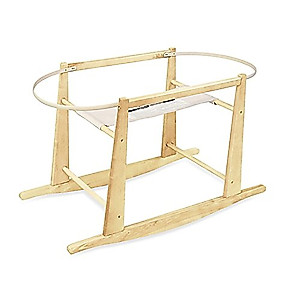Rocking Moses Basket Stand Natural