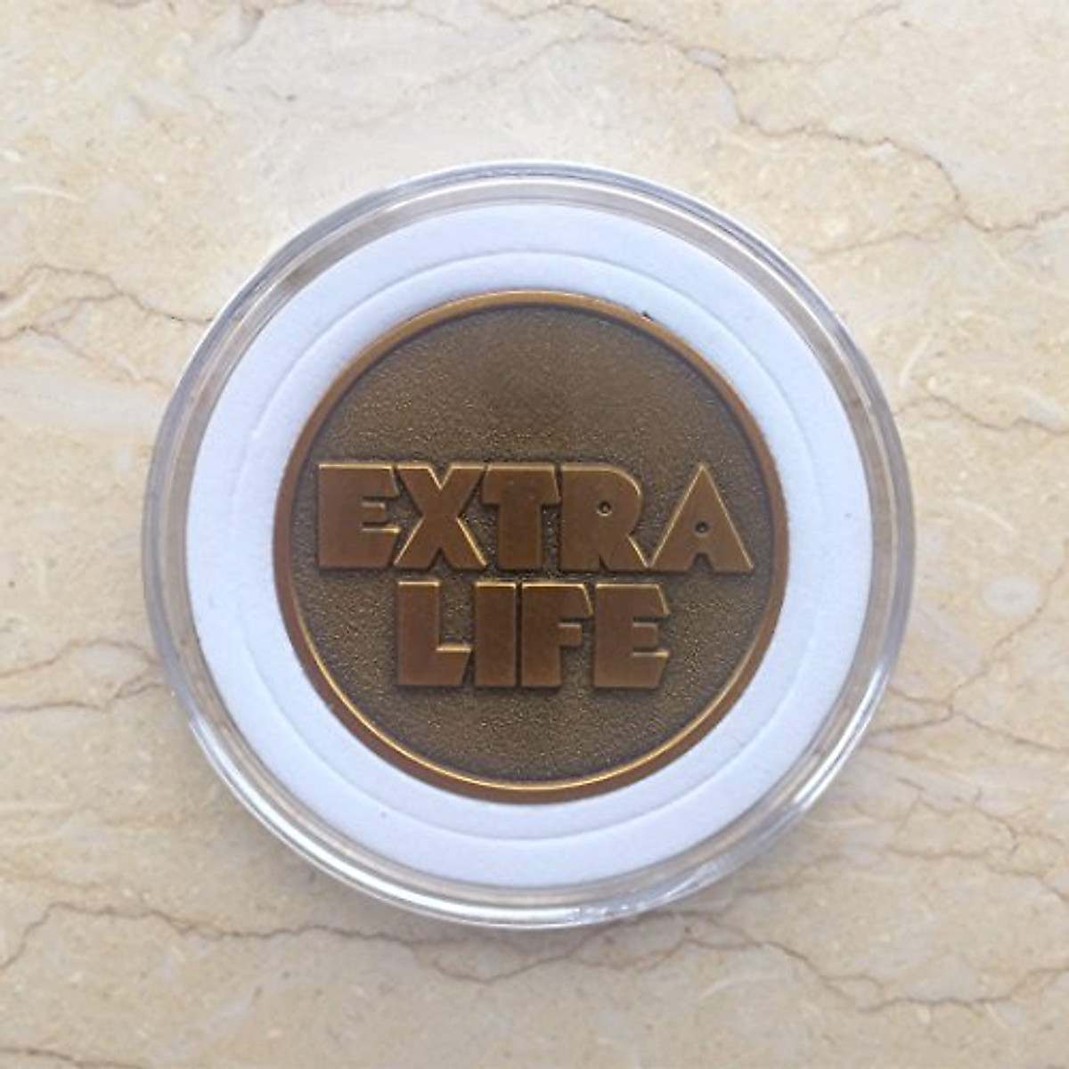 Extra Life Coin Quarter - Ready Player One Extra Life Props Replica - Bronze
