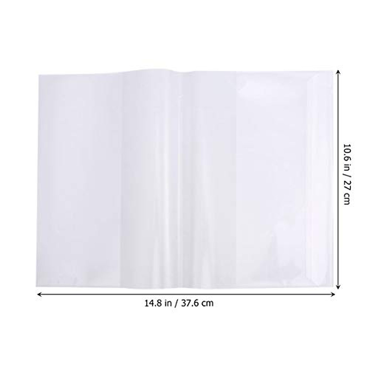STOBOK 10 pcs Clear Exercise Book Cover Clear Plastic Book Protector Waterproof Note Book Cover Sleeve / 16K