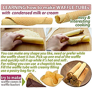 Waffle Maker round form Non-stick Cookies Pastry