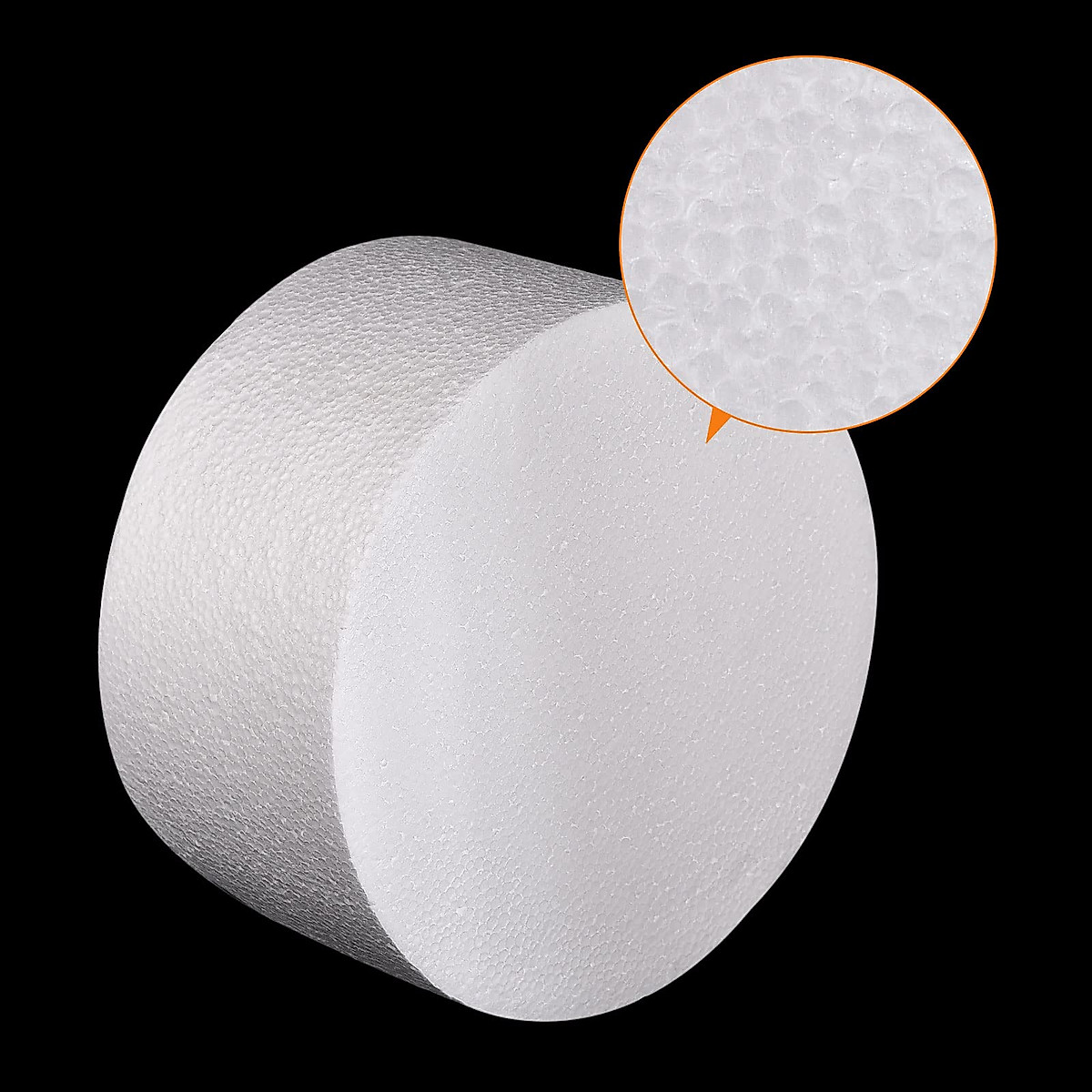 MECCANIXITY Round Foam Cake Dummy 4 Inch x 8 Inch Circle Dummy Cake Set for Wedding Cakes, Birthday Cakes, Crafts, and Window Displays