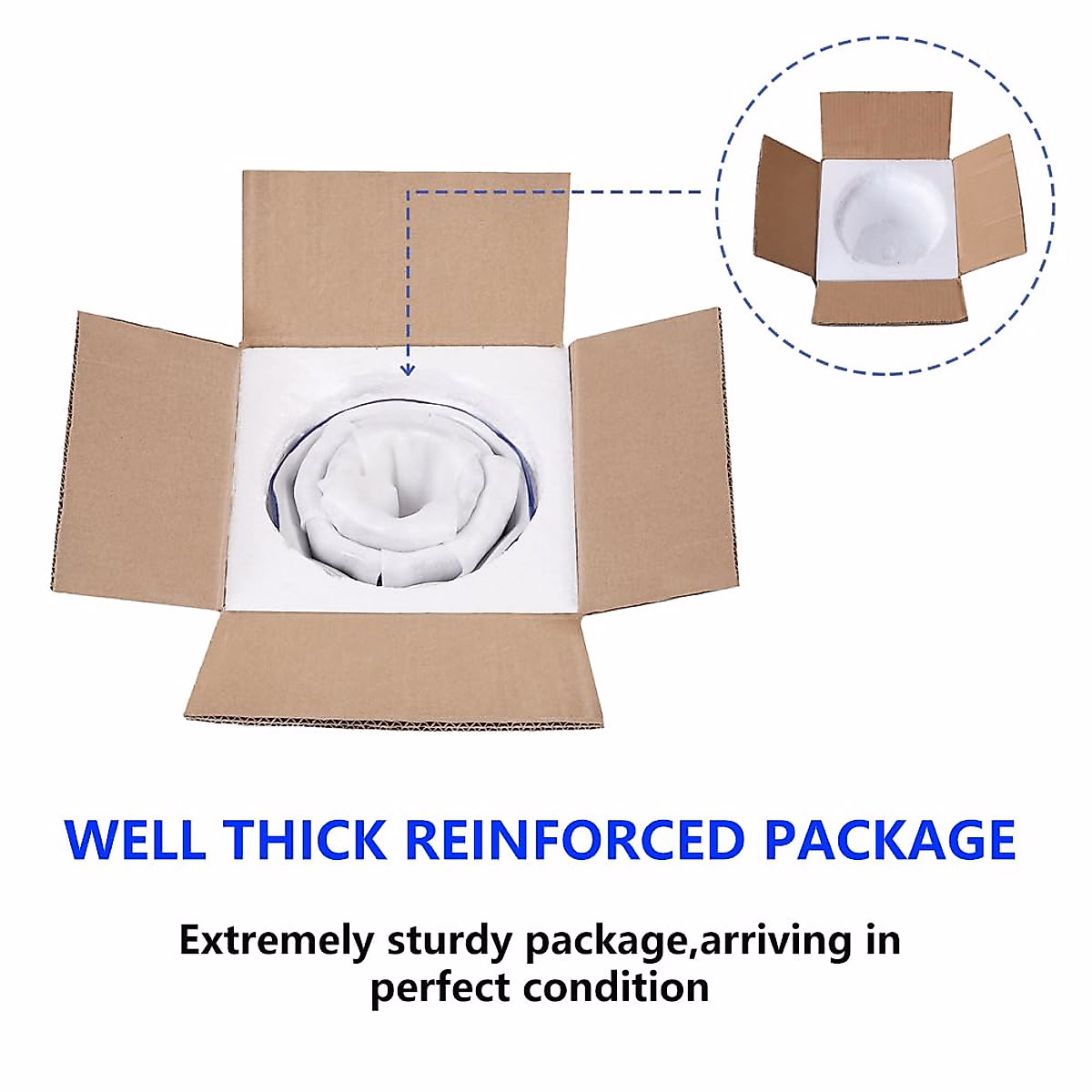 HakkaGirl Ceramic Pots for Plants, Chinoiserie Décor Ceramic Flower Pots Planters for Indoor Plants with Drainage, Blue and White, Set of 3