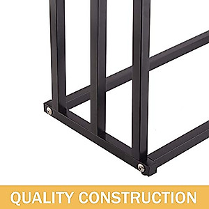 Standing Towel Rack, 3 Tier Black Towel Racks for Bathroom, Stainless Steel Bathroom Towel Holder Rack Stand for Bath Towel, Blanket, Washcloths, Next to Tub or Shower, ALHAKIN