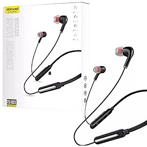 JKIKL Earbuds Neckband Headset Built-in Noise Cancelling Microphone, Long Battery Life Neck Headphones for Exercise.Audio Books,Video Conference
