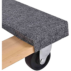 Toolsempire Furniture Dolly Cart with 4 Wheels Pack of 2, 30” x 18” Moving Dolly Heavy Duty Mover with Carpet End, 1000 Lbs Capacity