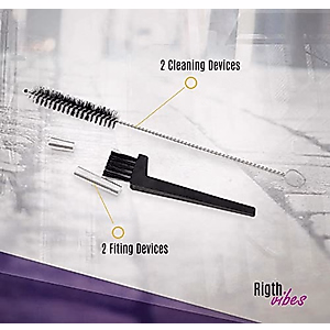 Right vibes 4 pieces grinder 2.2 cone with accessories to adjust it , Zinc alloy 3 in 1 multicolor